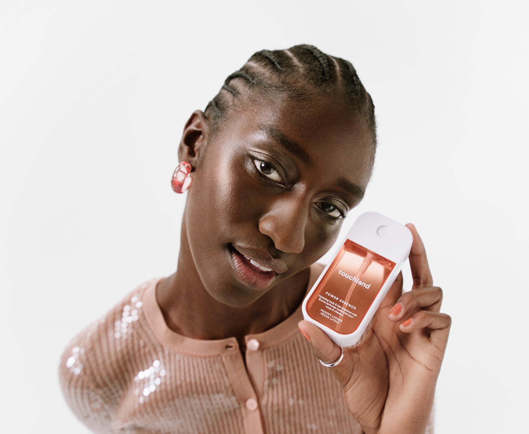 Peachy Lychee Power Essence Body & Hair Fragrance Mist – Touchland